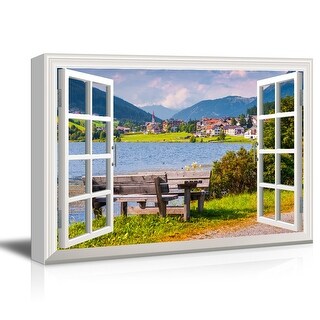 Effect View Through Window Frame European Style Town - Bed Bath ...