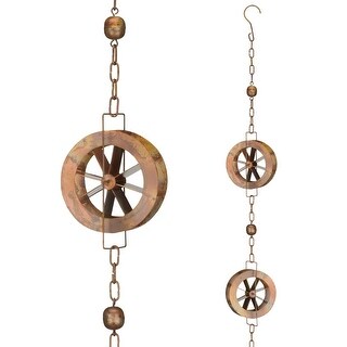 Rain Chain - Water Wheel - 4.75"x3"x100" - Bed Bath & Beyond - 33020133