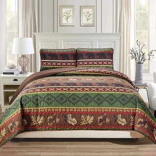 Queen Size Rustic Western Southwestern Quilt Set Brown - Bed Bath ...