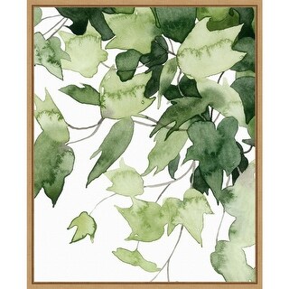Emerald Vines II by Grace Popp (16 x 20 in.), Framed Canvas Wall Art ...