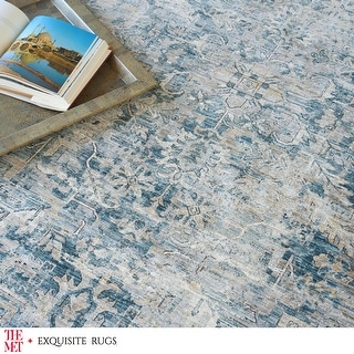 The Met X Exquisite Rugs Antique Loom Blue Area Rug. - Bed Bath ...