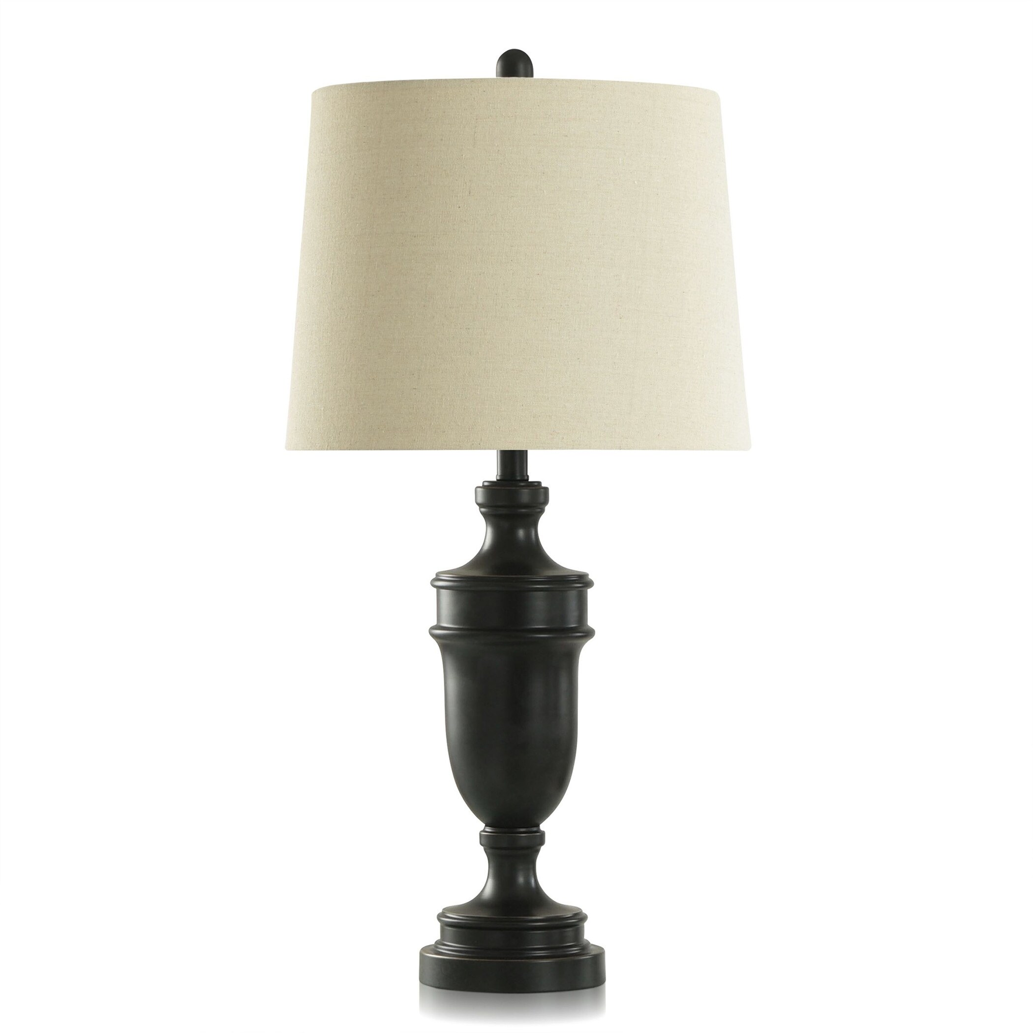 Charlotte Polyresin Table Lamp - Linen Shade - Bed Bath & Beyond - 39385189