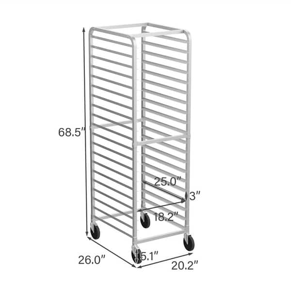 10-Tier / 20-Tier Bakery Rack Stainless Steel Bun Pan Sheet Rack - Bed ...