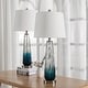 Maxax 28.75" Gradient Blue Bedside Table Lamp Set (Set of 2) - Bed Bath ...