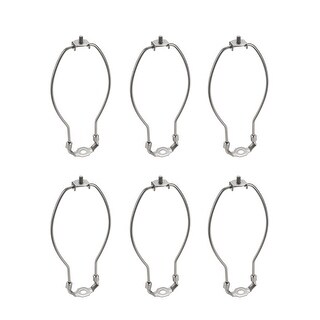 Aspen Creative 7" Lamp Harp with Saddle in Satin Nickel Finish, 6 Pack ...