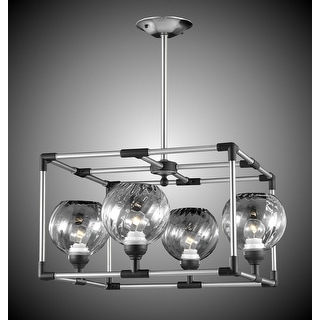 American Brass Four Light Pendant Magro collection Pewter wOld Brass ...