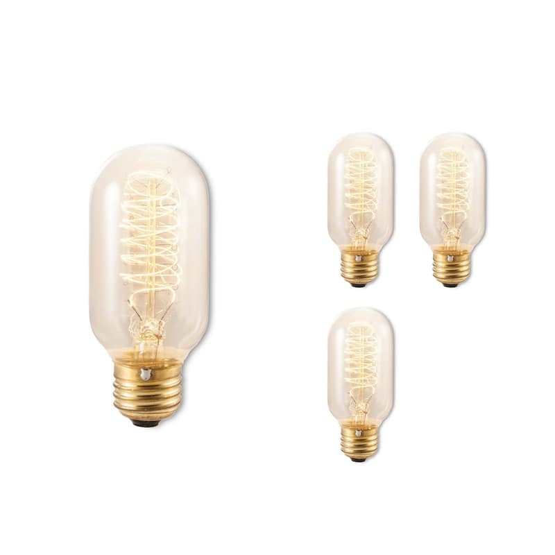 Bulbrite Pack of (4) Dimmable Antique Nostalgic Filament Incandescent Bulb - On Sale - Overstock ...