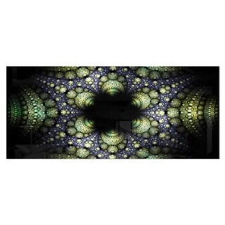 Designart 'Into the Center of Fraction' Abstract Digital Art Metal Wall ...