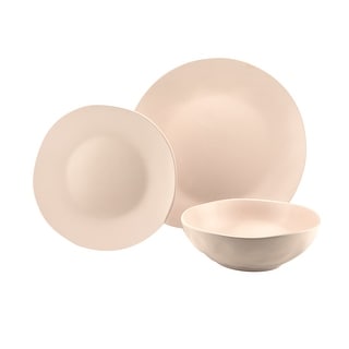 Aspero Pink 12 Piece Dinnerware Set, Service For 4 - Bed Bath & Beyond ...