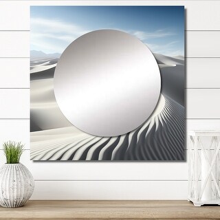 Designart "Desert Dreams Minimalism Embrace II" Minimalism Wall Mirror ...