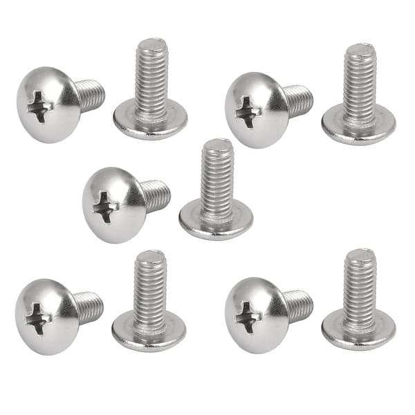 M5x12mm 316 Stainless Steel Truss Phillips Head Machine Screw 10pcs ...
