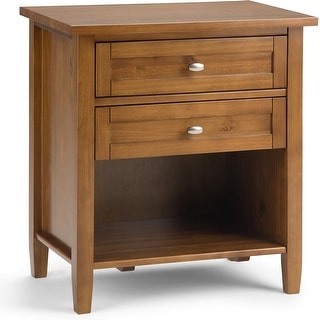 Warm Shaker Wide Night Stand, Bedside table, 16"D x 24"W x 26"H - Bed ...