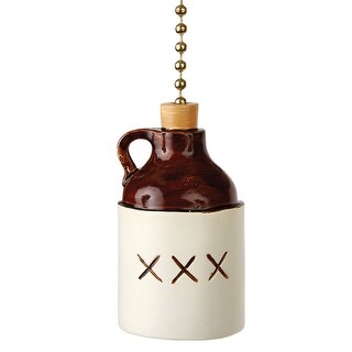 Little Brown Jug Moonshine Decorative Ceiling Fan Light Dimensional ...