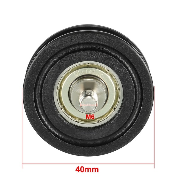 3.7mm Deep V Groove Threaded Rod Track Guide Bearing Pulley Wheel ...
