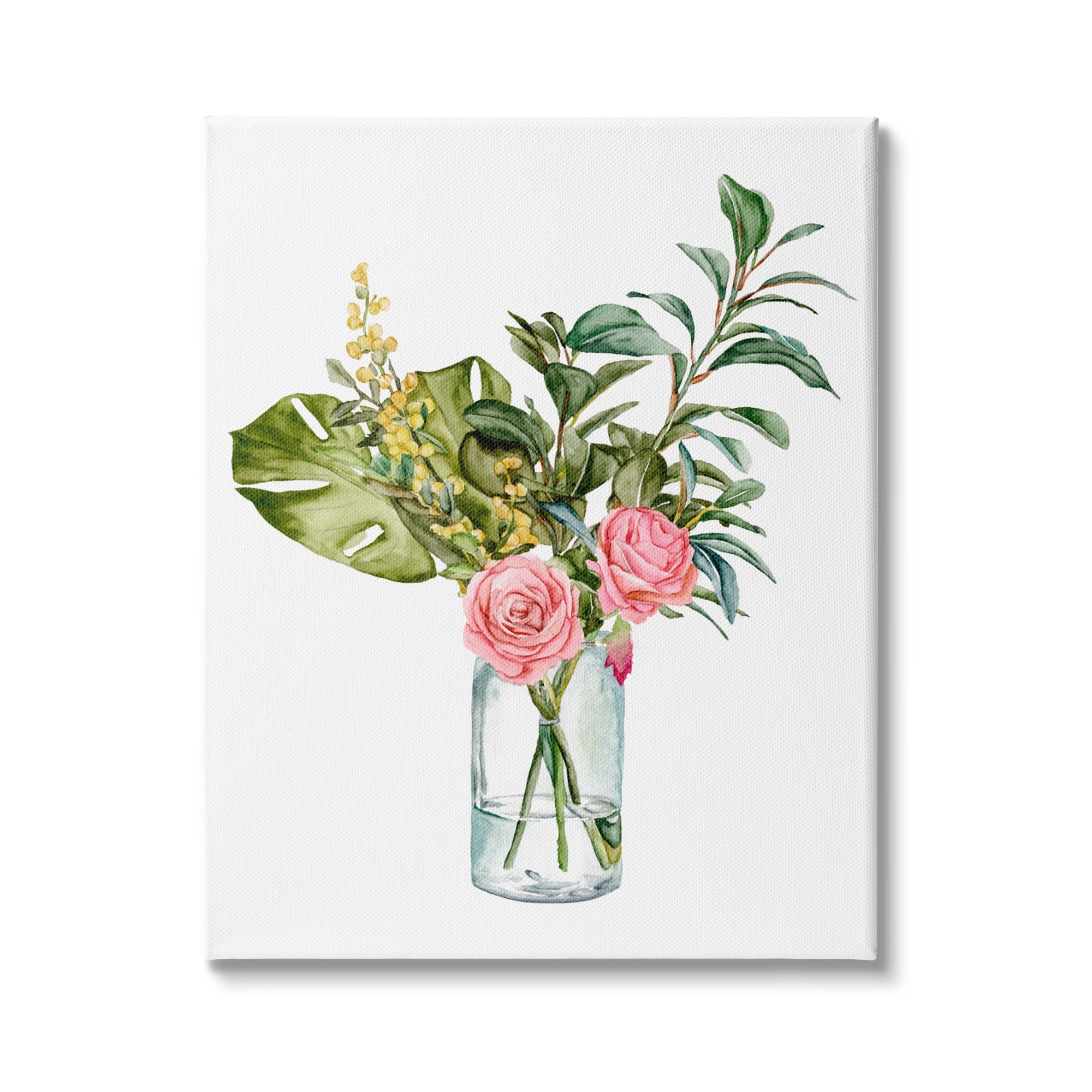 Stupell Country Meadow Roses Floral Bouquet Watercolor Still Life ...