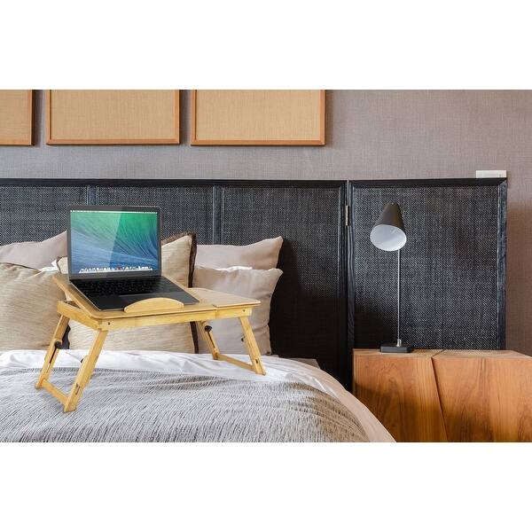 Mount-It! Laptop Bed Tray with Tilting Top and Pullout Storage Drawer ...