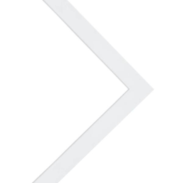 9x16 - 9 x 16 Flat White Solid Wood Frame with UV Framer's Acrylic ...