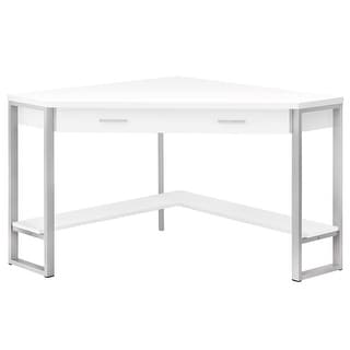 42" White Corner Computer Desk - Bed Bath & Beyond - 37108809