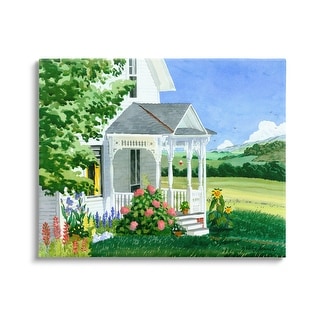 Stupell Cottage Garden Painting Canvas Wall Art Design by Robin Altman ...
