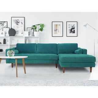 Upholstered Sectional Sofa - Turquoise - Bed Bath & Beyond - 37510915