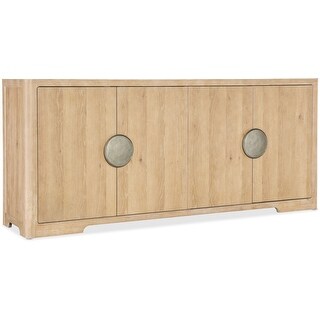 Hooker Furniture 6950-55480-80 Retreat 79" Wide Oak TV Stand with - Bed ...