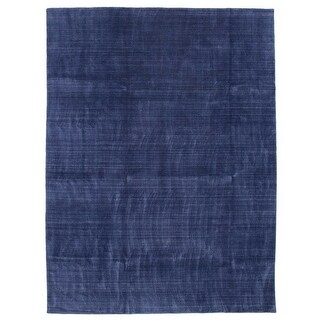 ECARPETGALLERY Hand Loomed Kashkuli Gabbeh Indigo Wool Rug - 9'0 x 12'0 ...