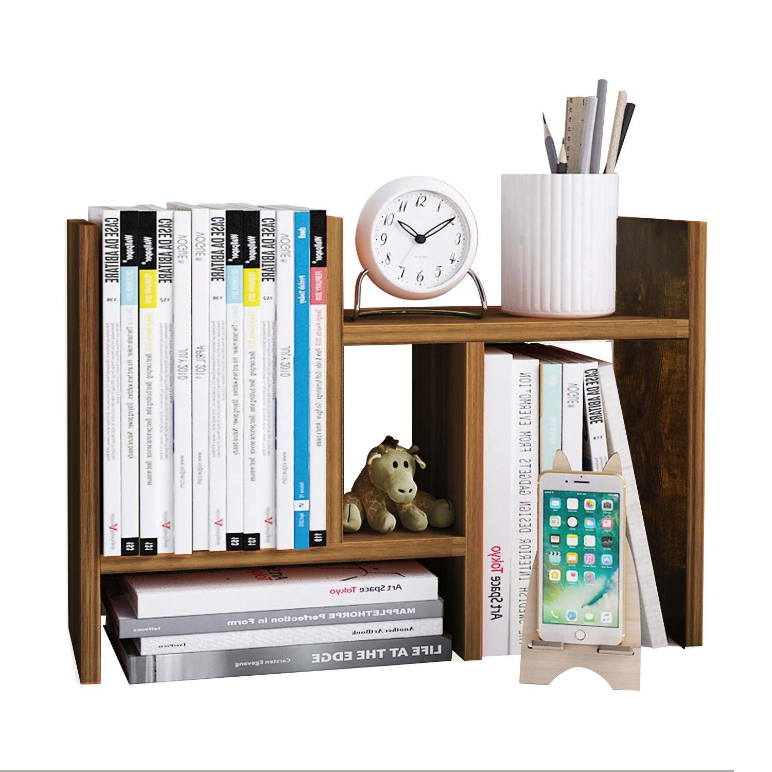 Jerry Maggie Wooden Desktop Organizer Shelf with Storage Bed Bath Beyond 40662246