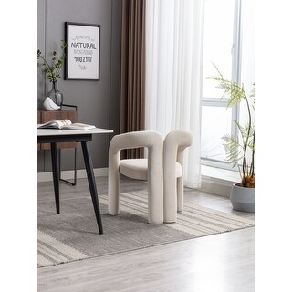 Velvet Accent Chairs for Living Room Rounded Footprint Side Chairs ...