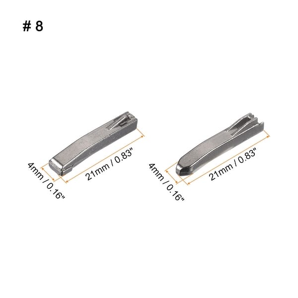 Double Open Zipper Repair Latch Kits, Insert Pins for Jacket Coat Two ...