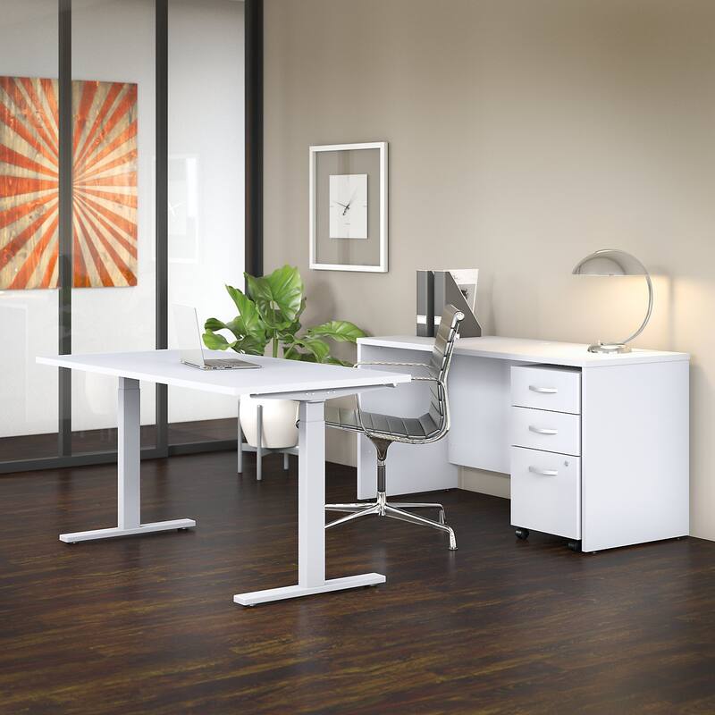 Studio C 3-piece Adjustable Desk and File Cabinet Set - Overstock ...