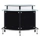 Keystone Black Curved Glass Top Home Bar Wine Cabinet - Bed Bath ...