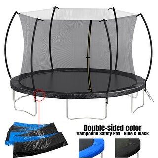 14FT Trampoline (Double-side color pad), Trampoline for Kids and Adults ...