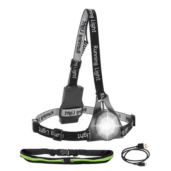 USB Rechargeable LED Safety Wearable Chest Light Waterproof Night ...