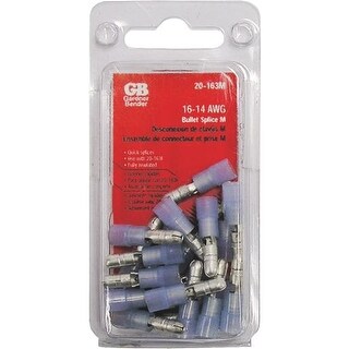 GB Electrical 16-14 Male Bullet Splice 20-163M Unit: CARD - Bed Bath ...