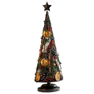 Holiday Spice Tree- Metal Wire Tree Filled with Potpourri - Holiday D ...
