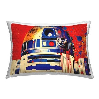 Stupell Abstract Sci-Fi Robot Printed Outdoor Throw Pillow Design by ...