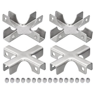 Glass Fixing Clip, 4x for 304 Stainless Steel Cross Shaped Glass Clamp ...