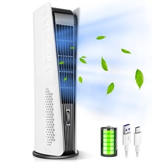 Tower Fan,Oscillating Fan 10000mAh,Rechargeable Fan,Quiet Floor Fan,180 ...