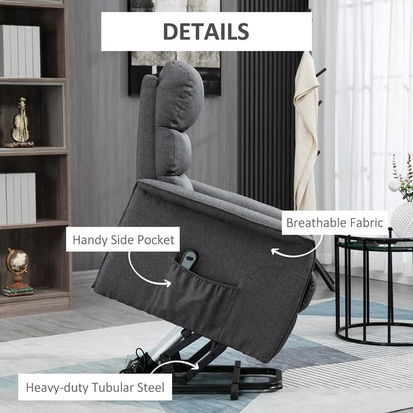 HOMCOM Power Lift Assist Recliner Chair with Remote - Bed Bath & Beyond ...