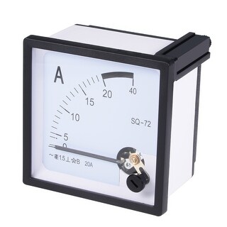 AC 0-20A Analog Panel Ammeter Gauge Ampere Current Meter SQ-72 1.5 ...
