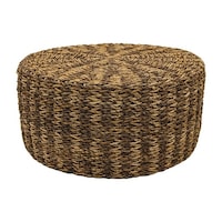 Round Hand-Woven Abaca Coffee Table by East at Main - Bed Bath & Beyond ...