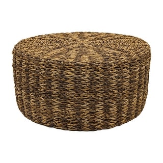Round Hand-Woven Abaca Coffee Table by East at Main - Bed Bath & Beyond ...