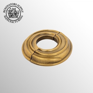 Gold Finish Aluminum Radiator Flange Spiral Style 1" (IPS) 1.38" ID 3. ...