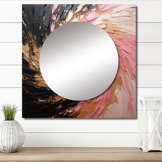 Designart "minimalism vortex Pink poteries" Abstract Spirals Wall ...