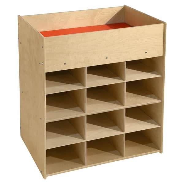Contender Economy Diaper Changing Station with 12 Storage Cubbies ...