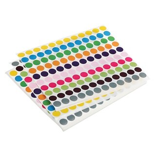 Color Coded Sticker Round Dots Label Sheet 0.47 Inch Self Adhesive - 10 ...