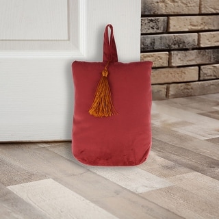 Velvet Fabric Weighted Bag Door Stop 2.3 lbs - Bed Bath & Beyond - 30366862