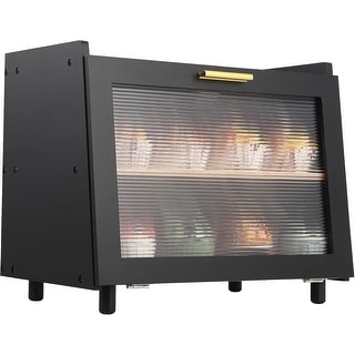 Farmhouse Bamboo Corner Bread Container Bread Keeper for Kitchen - Bed ...