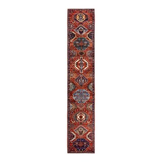 Overton Hand Knotted Wool Vintage Inspired Traditional Serapi Orange ...