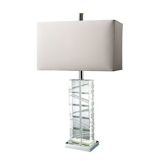 Chrome Crystal Table Lamp Made Of Crystal And Steel With A Pure White ...